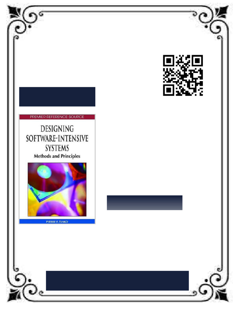 Designing Software Intensive Systems Methods and Principles Pierre F ...