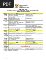 2025 Matric Final Exam Timetable | PDF | Languages Of Africa