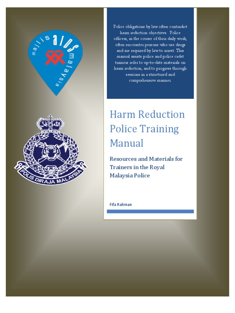 Harm Reduction Police Training Manual | PDF | Management Of Hiv/Aids ...