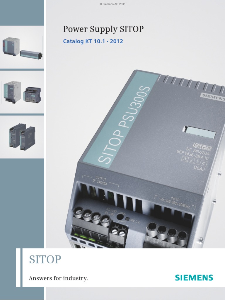 SITOP | PDF | Power Supply | Mains Electricity