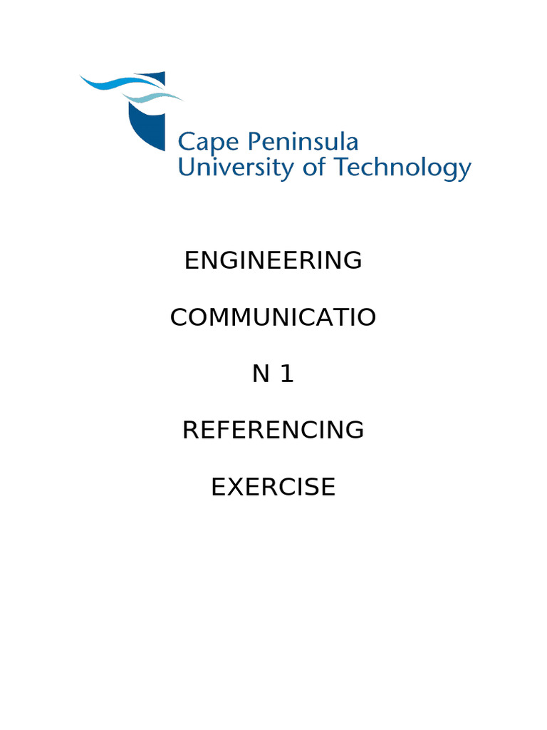 Referencing Exercise | PDF | Linguistics | Human Communication