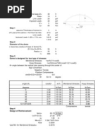 RCC Dome Design and Calculations | PDF | Dome | Concrete
