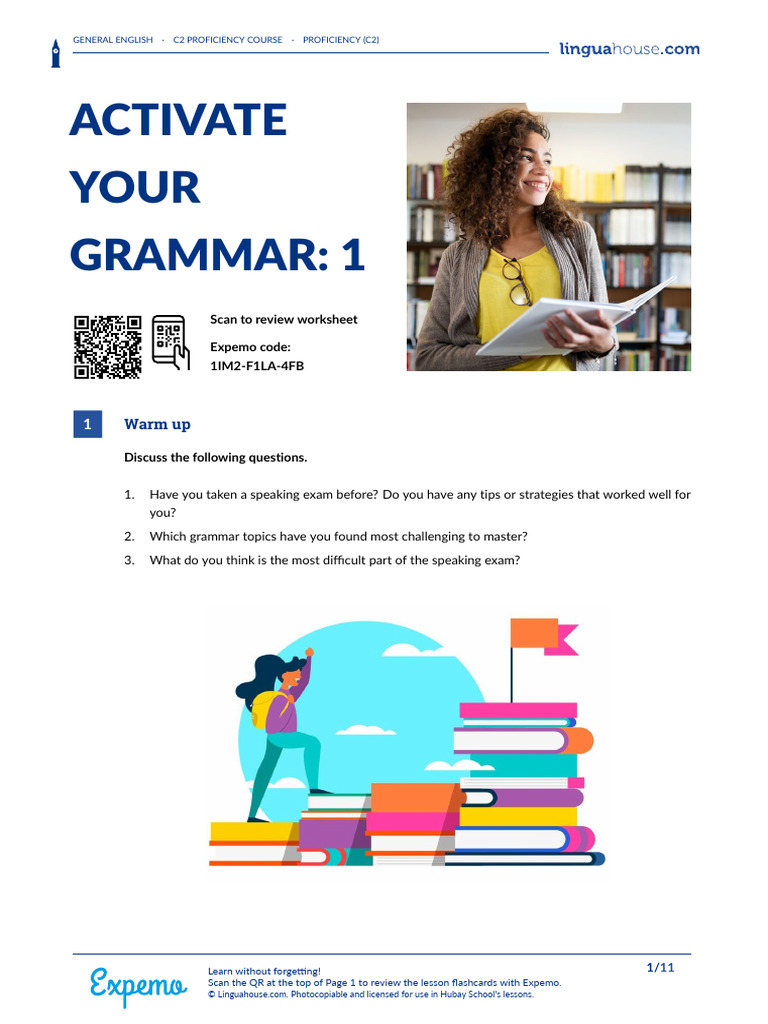 Activate Your Grammar 1 British English Student | PDF | Verb | Syntax