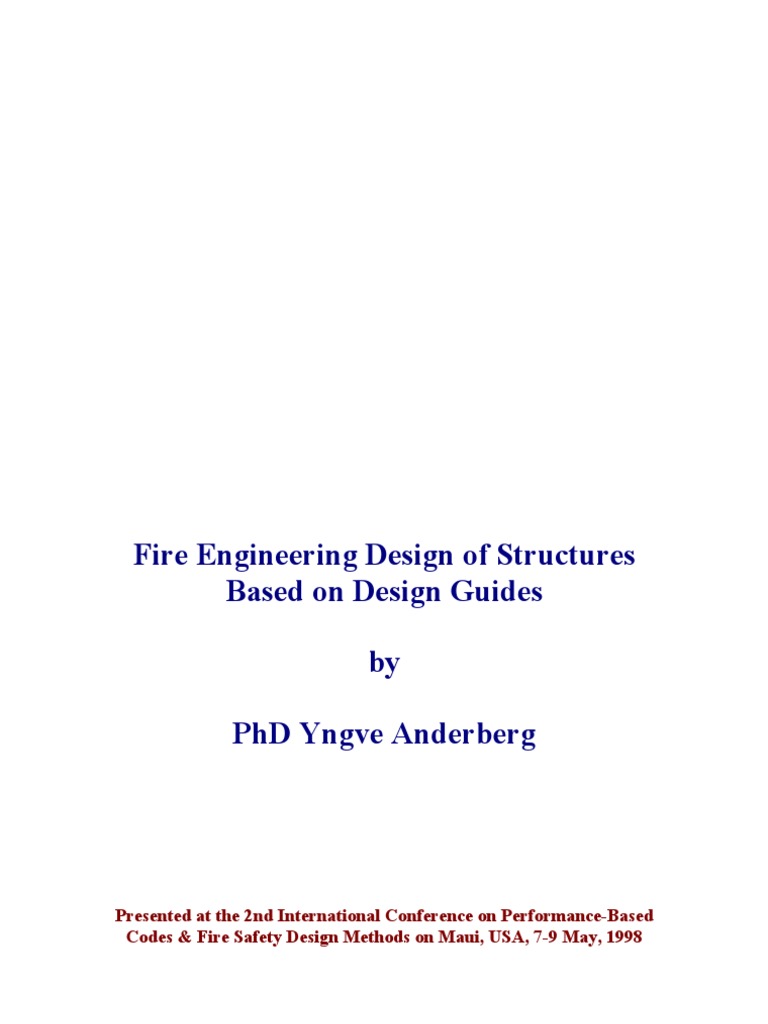 Fire Engineering Design | PDF | Strength Of Materials | Structural Analysis