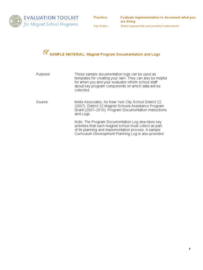 Magnet Program Documentation and Logs | PDF | Program Evaluation ...