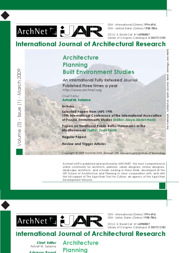 International Journal of Architectural Research | PDF | Community ...