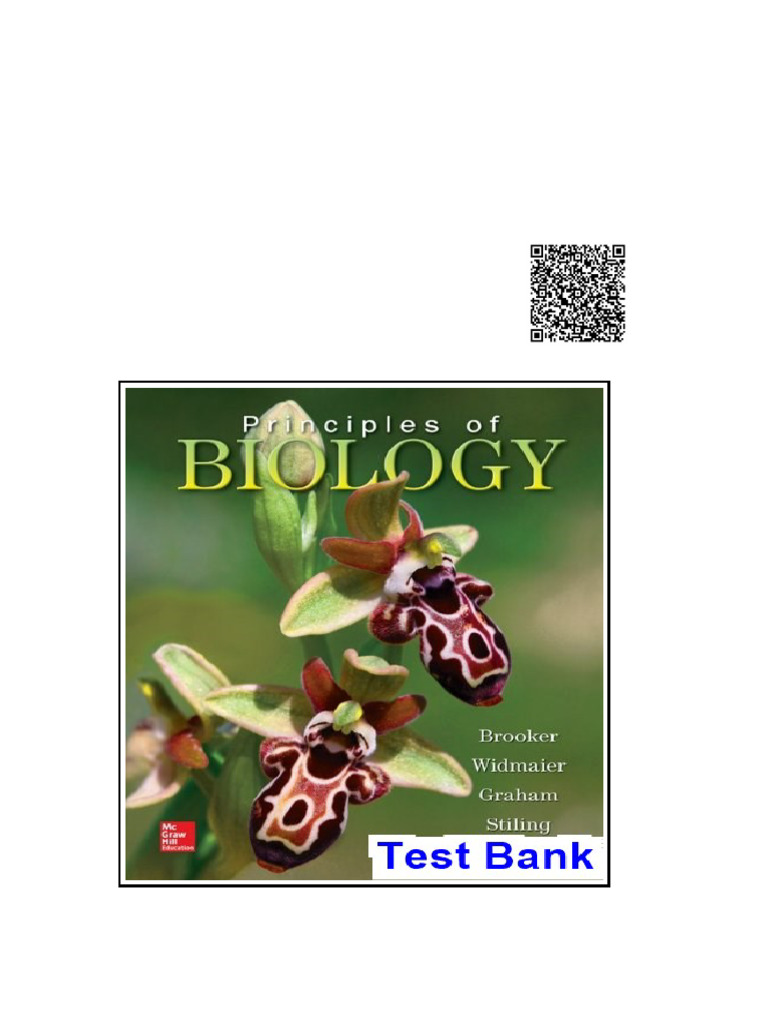 Principles of Biology 1st Edition Brooker Test Bank | PDF | Chemical ...