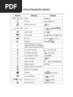 Copy Reading Symbols | PDF | Language Arts & Discipline