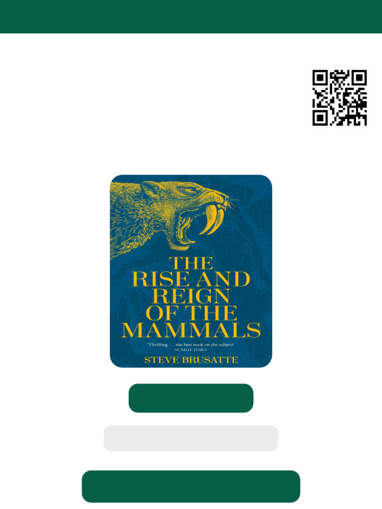 The Rise and Reign of The Mammals Steve Brusatte Ebook Digital Text ...
