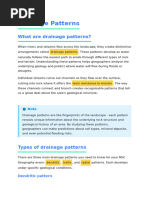 Grade 12 Drainage Patterns Overview | PDF