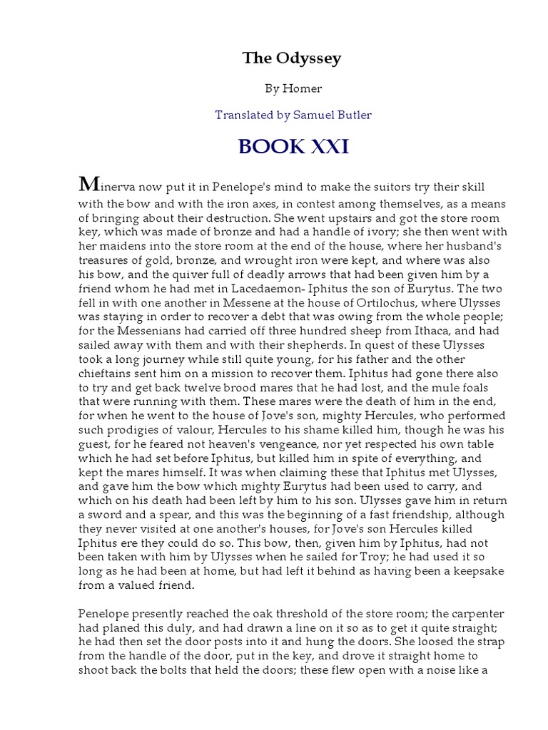 The Odyssey | Penelope | Odysseus