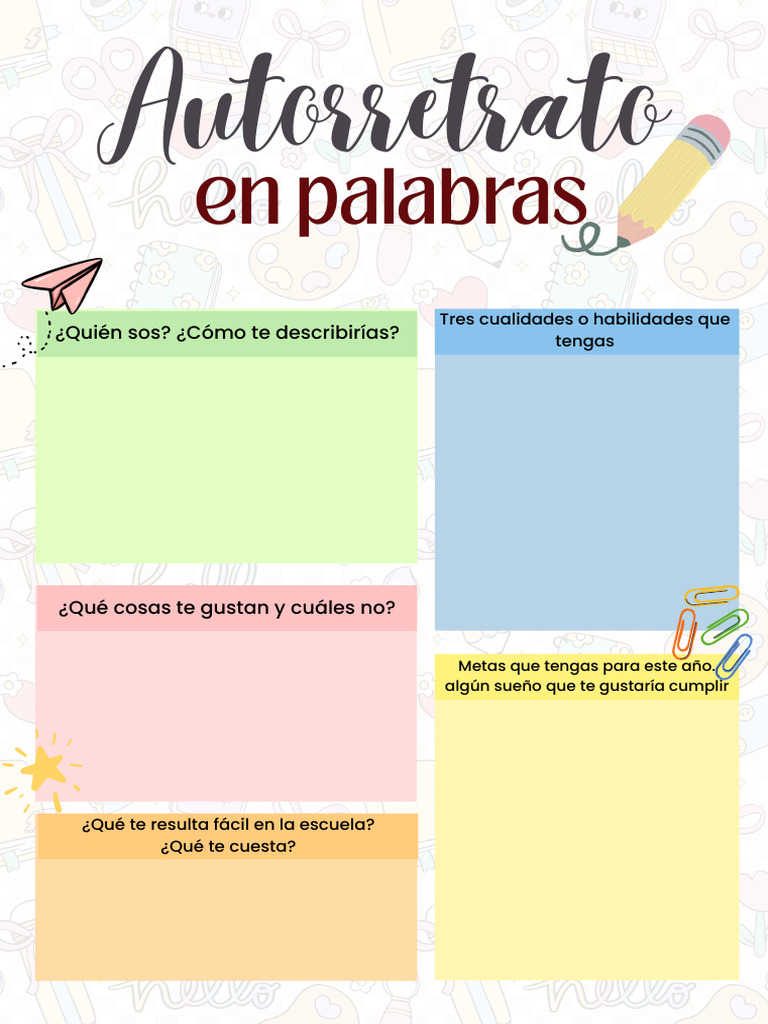 Meet Your Teacher Educational Worksheet in Fun Pastel Style | PDF
