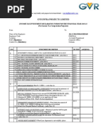 Declaration Format For Salary For FY 2017-18 A.Y 2018-19 | PDF ...
