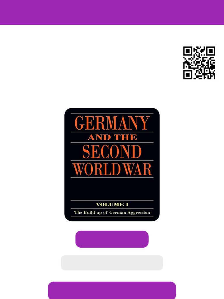 Germany and the Second World War Volume I The Build up of German ...