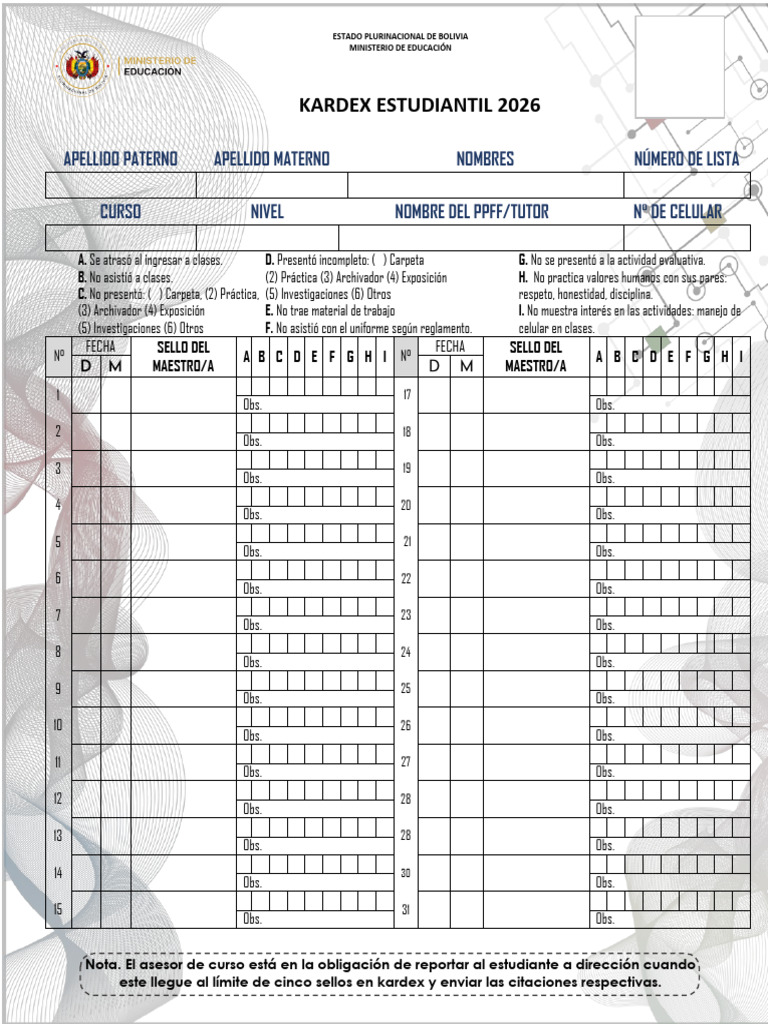 Kardex 2026 | PDF