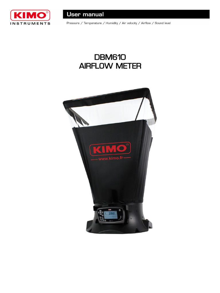 Kimo Dbm610 Manual | PDF | Pressure Measurement | Ventilation ...