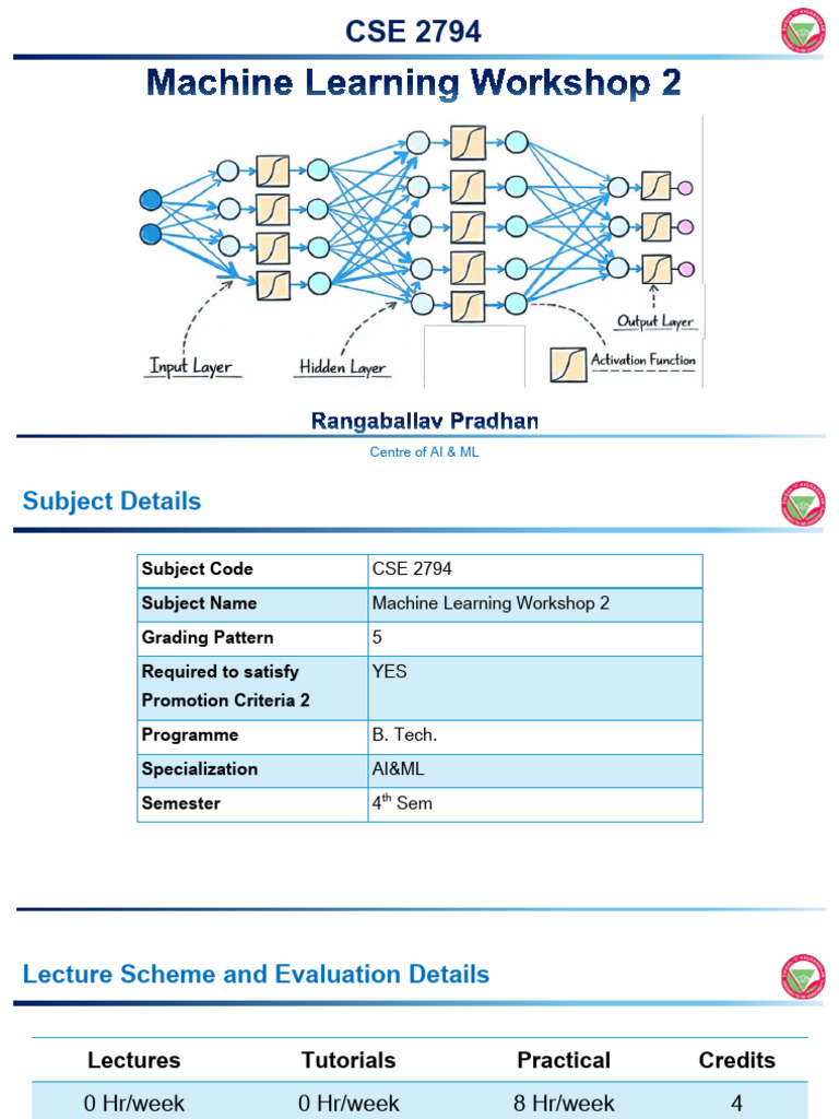 MLW 02 Slides 1 Course Introduction Machine Learning | PDF | Machine ...