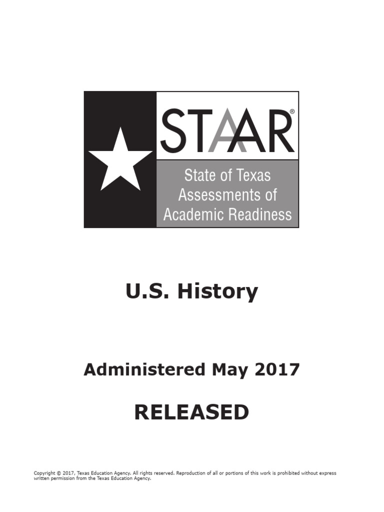 Staar Eoc 2017 Test Ushistory F | PDF | United States Congress ...