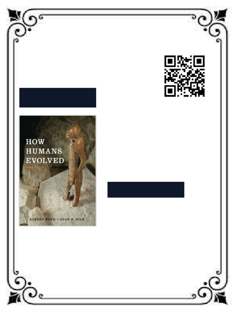 3146How Humans Evolved Fifth Edition Robert Boyd ebook mobile ready ...