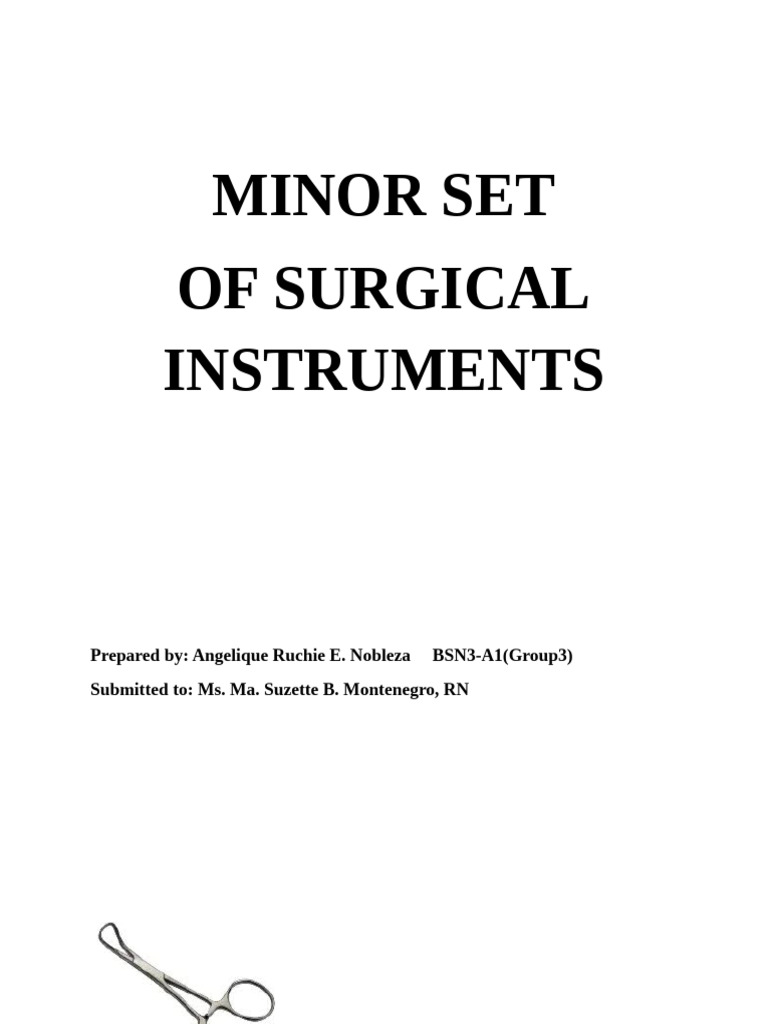 Minor Set | PDF