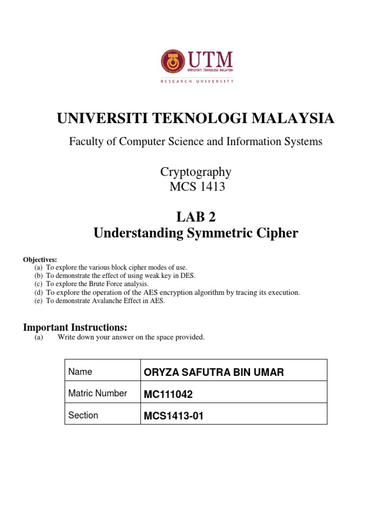 Crypto Lab | Download Free PDF | Cryptography | Key (Cryptography)
