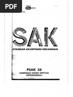 PSAK 338: Kombinasi Bisnis Sepengendali | PDF