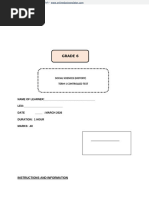 Grade 6 Geography Term 2 Assessment | PDF | Longitude | Latitude