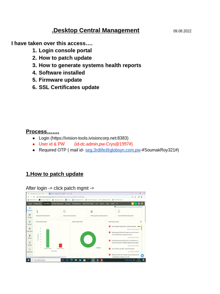 Desktop Central Management Paper | PDF