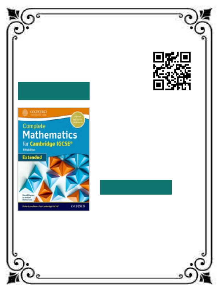 Complete Mathematics For Cambridge IGCSE (R) 5th Revised Edition ...
