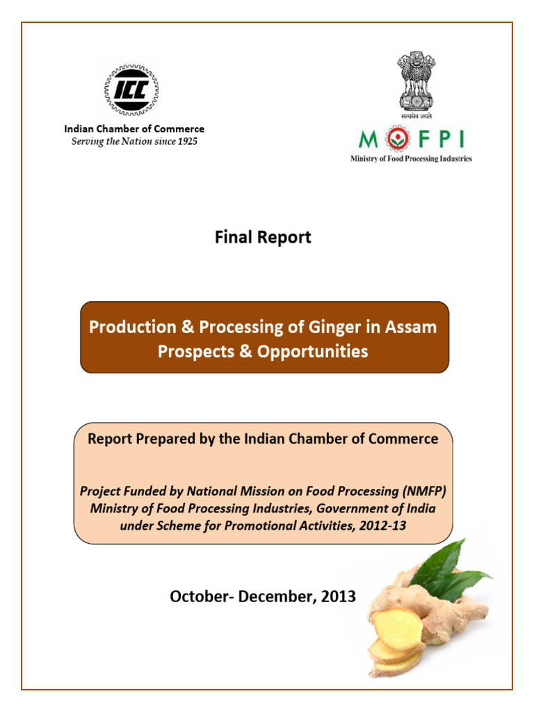 Final Report_Ginger project | PDF | Ginger | Agriculture