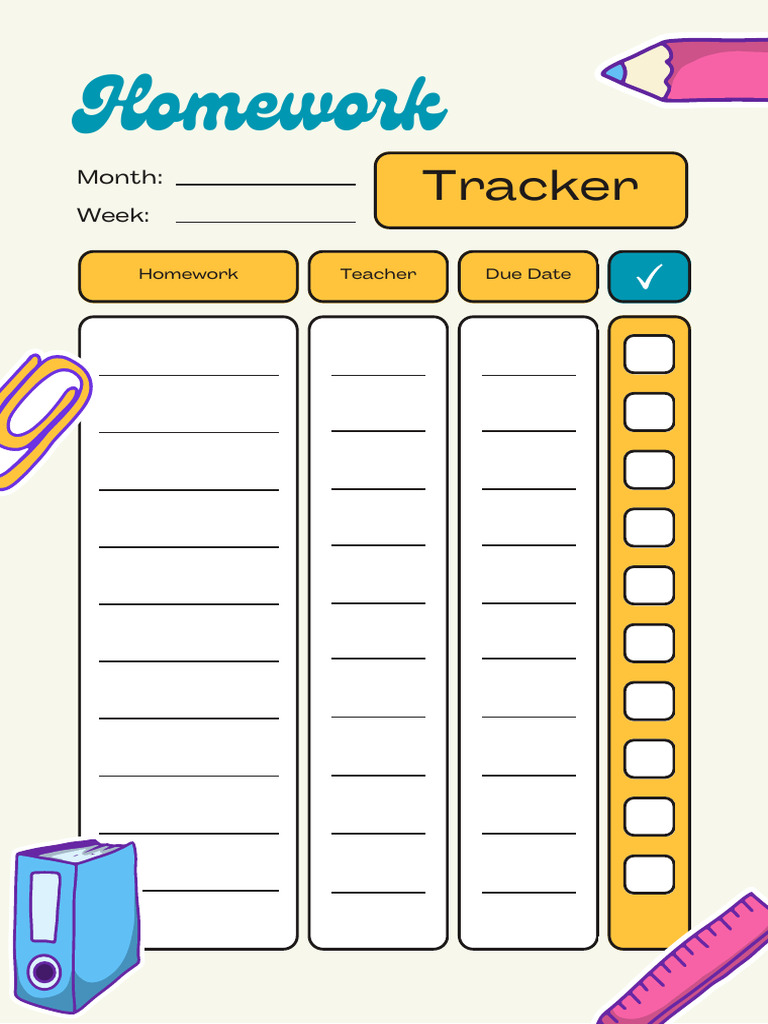 Homework Tracker | PDF