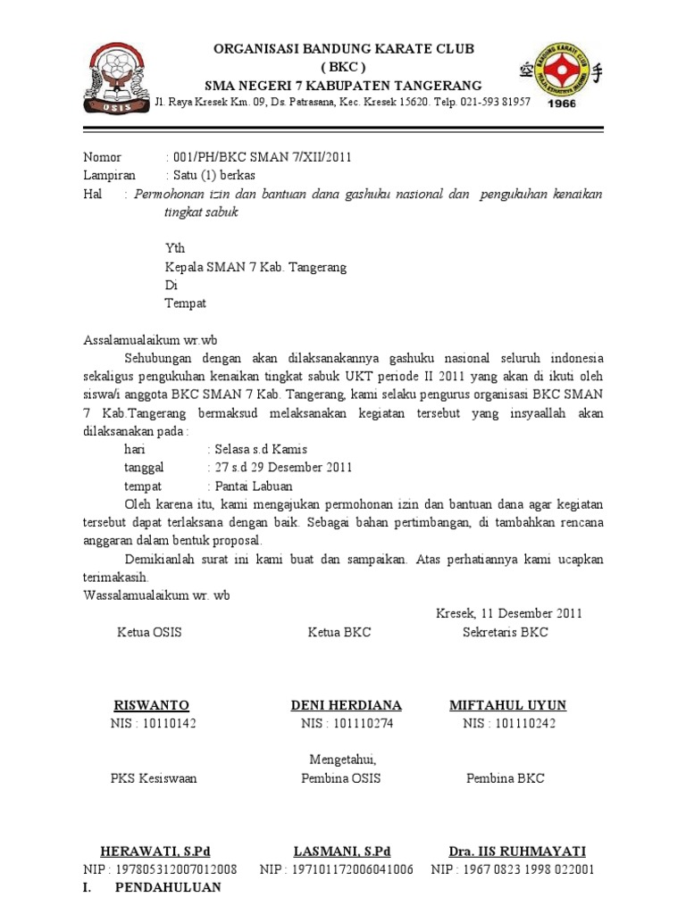 Deni D-Oxide: Contoh Proposal Pengukuhan | PDF