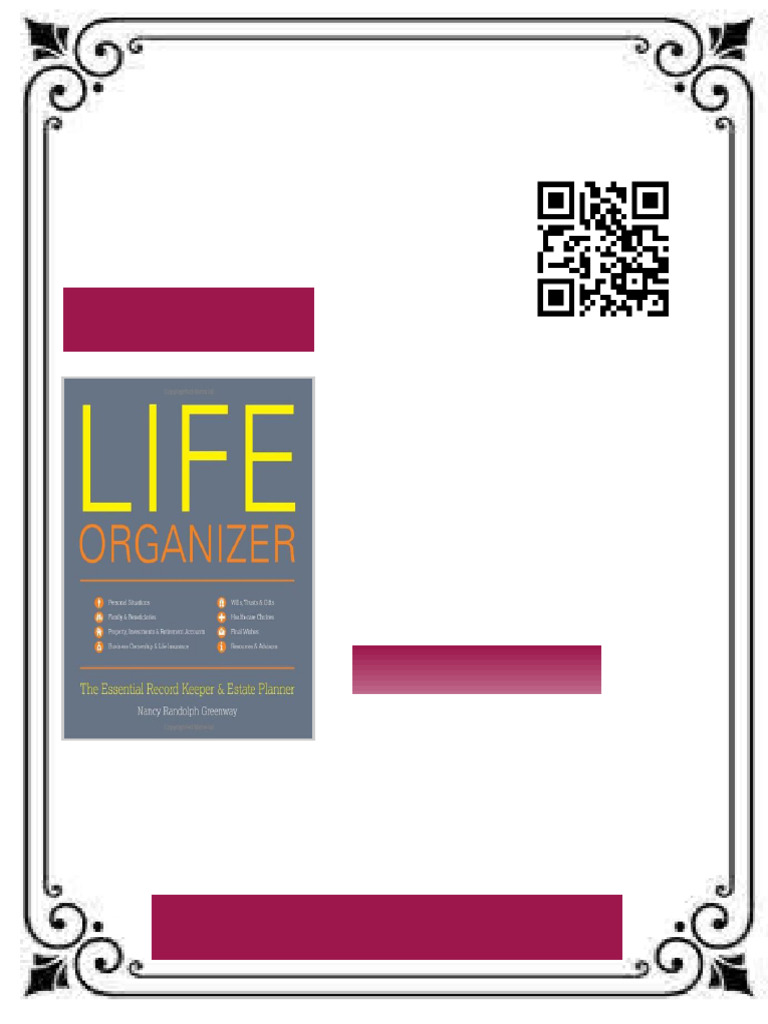 Life Organizer The Essential Record Keeper and Estate Planner Nancy ...