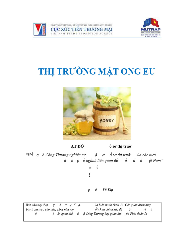 Eu-15 Bao Cao Thi Truong Mat Ong Eu | PDF