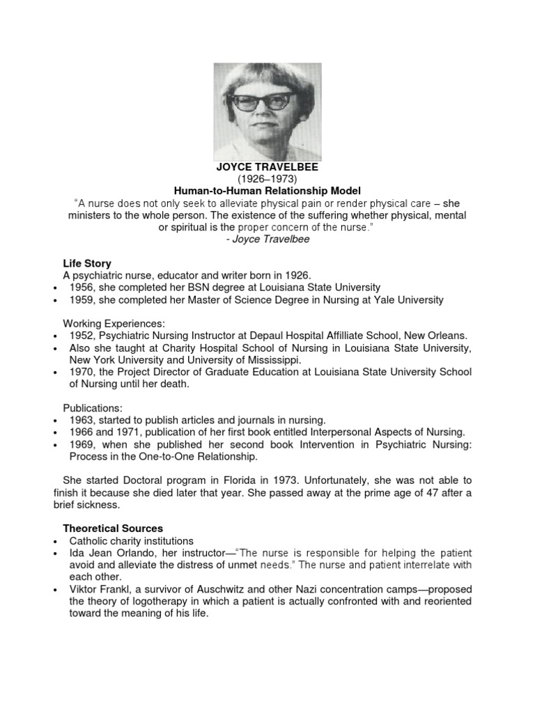 Travelbee, Joyce (Print) | PDF | Suffering | Hope