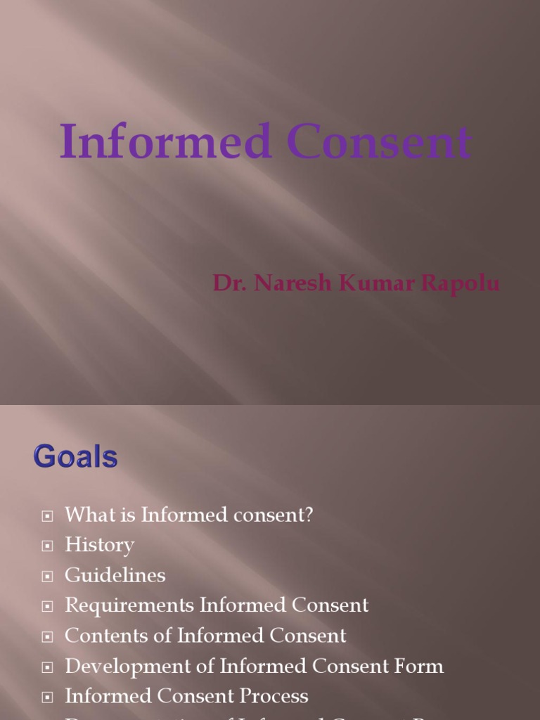 Informed Consent Process | PDF | Informed Consent | Consent