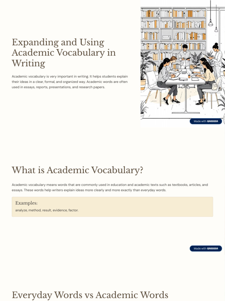 Expanding-and-Using-Academic-Vocabulary-in-Writing | PDF | Vocabulary ...