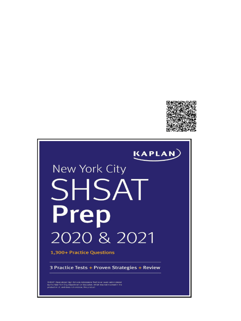 New York City SHSAT Prep 2020 & 2021 Kaplan Test Prep Kaplan Test Prep ...