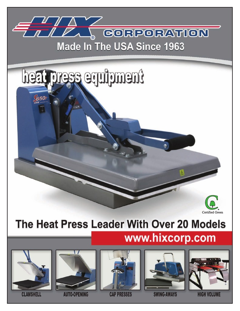 Hix HTM (Heat Transfer Machine) Booklet | PDF | Mug | Heat