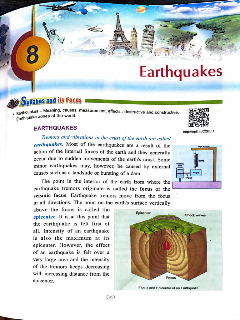 Grade 9 Geography, Chapter-8 Earthquakes | PDF