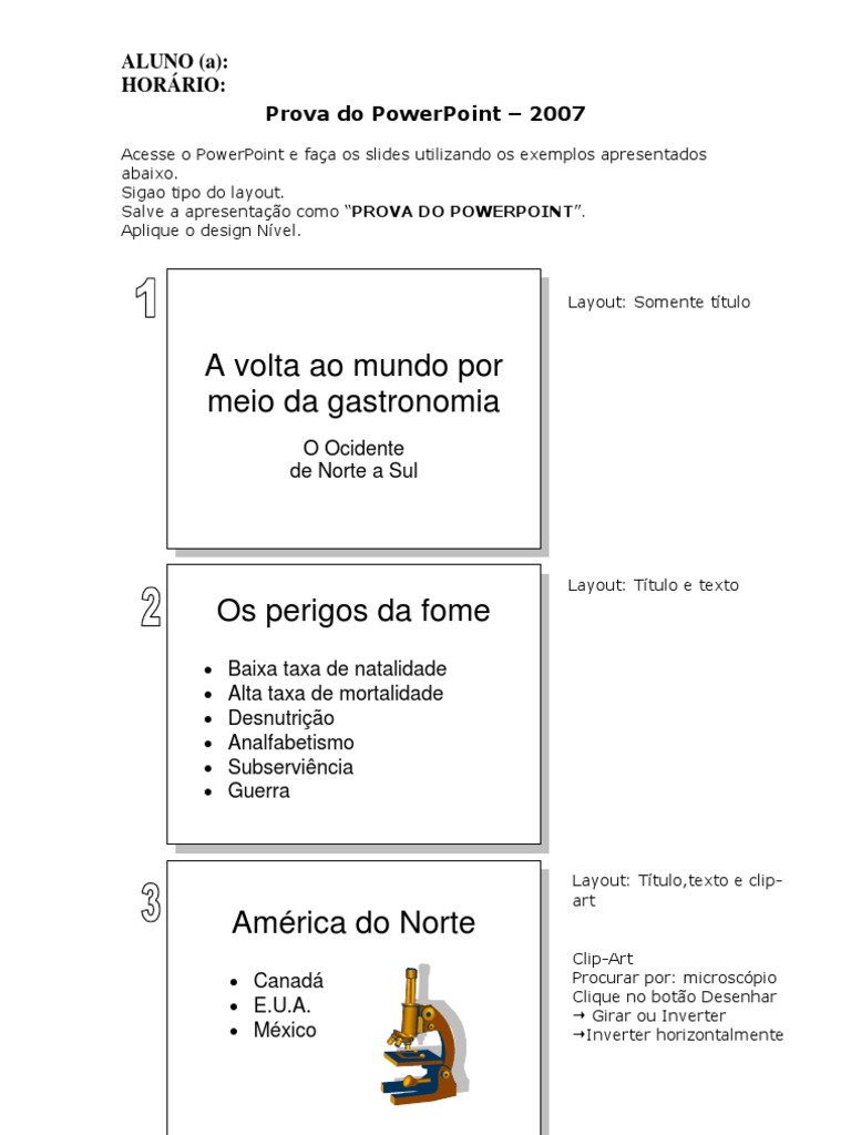 Prova Do PowerPoint PARTE 1 | PDF