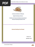 Cbe Internet Banking: Self-Service Portal (SSP) User Manual For End ...