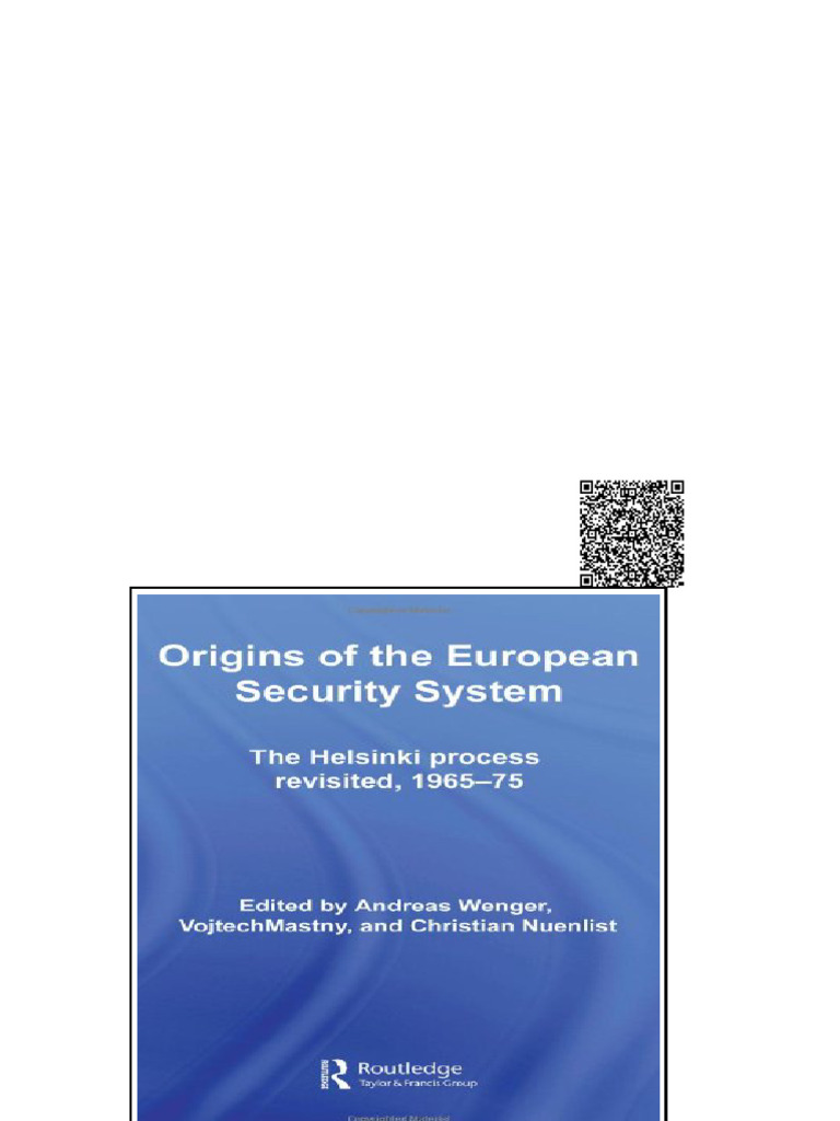 (Ebook) Origins of the European Security System: The Helsinki Process ...