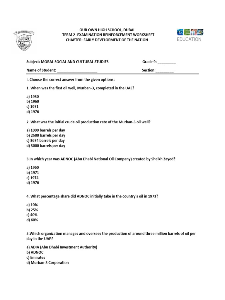 MSCS Term 2 EXAM REINFORCEMENT Early Development of The Nation | PDF ...