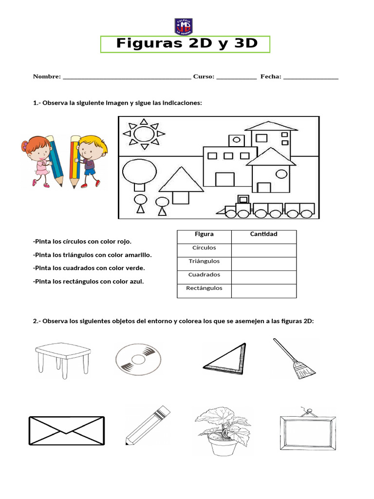 Guia Figuras 2D y 3D 2 Basico | PDF