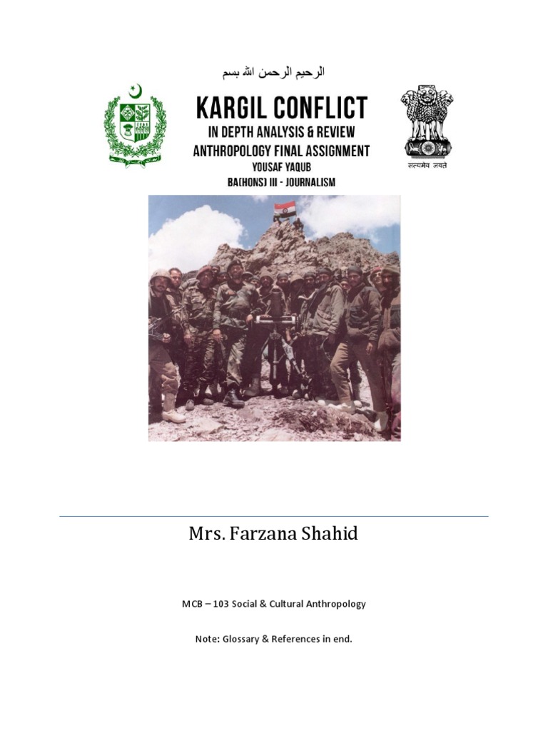 The Conflict of Kargil | PDF | Pakistan Army | Pakistan