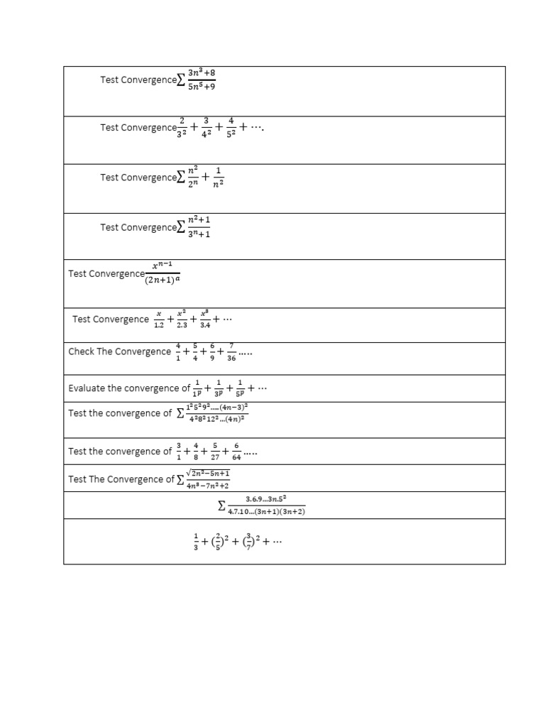Sequences and Series -Work Sheet | PDF