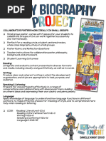 Life Size Character Biography Project | PDF | Biography | Learning