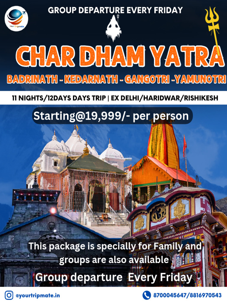 Char Dham Yt - 20250322 - 202412 - 0000 | PDF | Hindu Worship