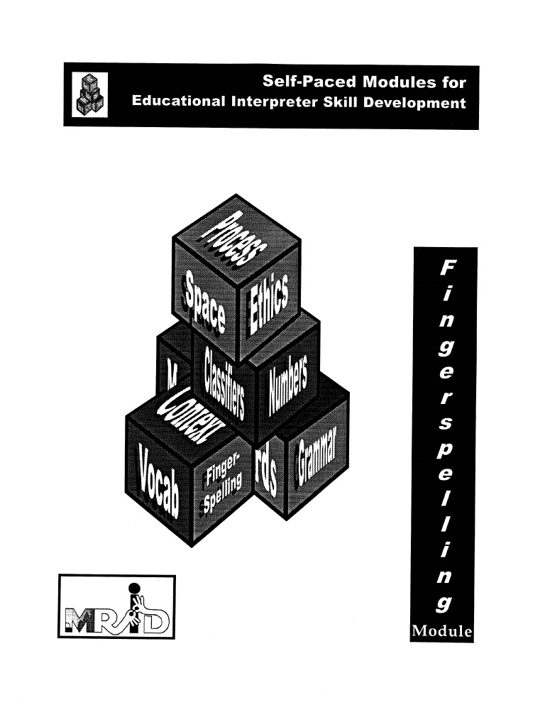MRID Self Paced Modules - Fingerspelling | PDF | American Sign Language ...